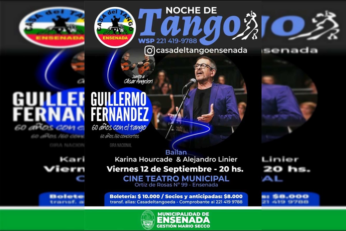 Guillermo Fernández trae todo el Tango a precio Popular – Fuerte Barragán